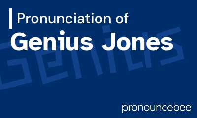 How To Pronounce Genius Jones - Correct pronunciation of Genius Jones