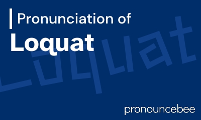 How To Pronounce Loquat - Correct pronunciation of Loquat