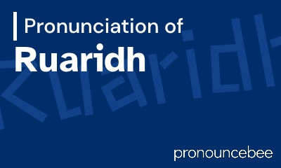 How To Pronounce Ruaridh - Correct pronunciation of Ruaridh