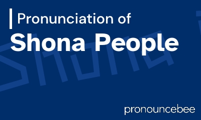 How To Pronounce Shona People - Correct pronunciation of Shona People