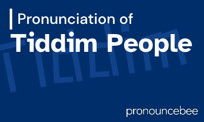 How To Pronounce Tiddim People - Correct pronunciation of Tiddim People